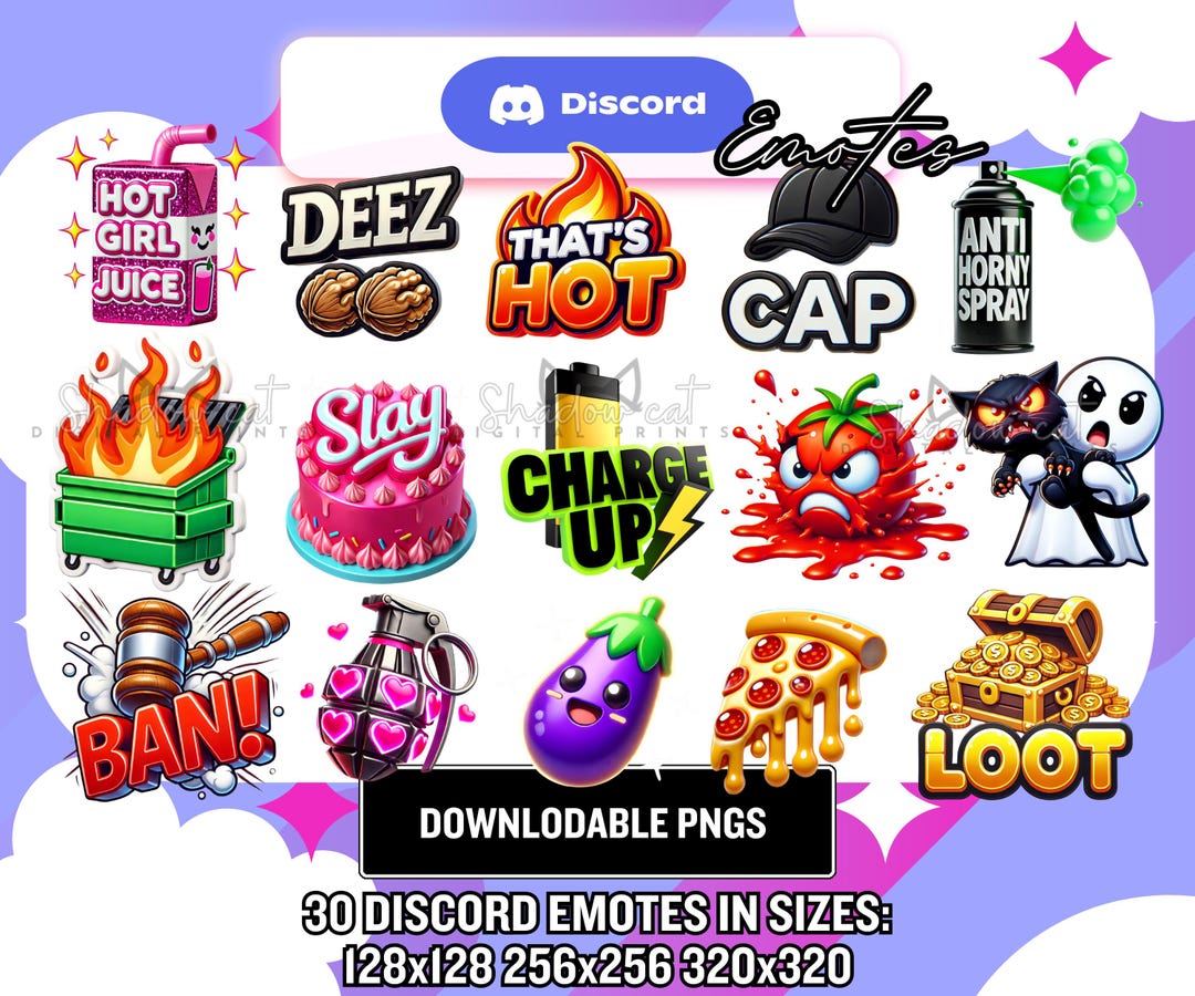 30 Discord Emotes / Meme Emote Bundle / Meme Emotes / Cute Emotes ...