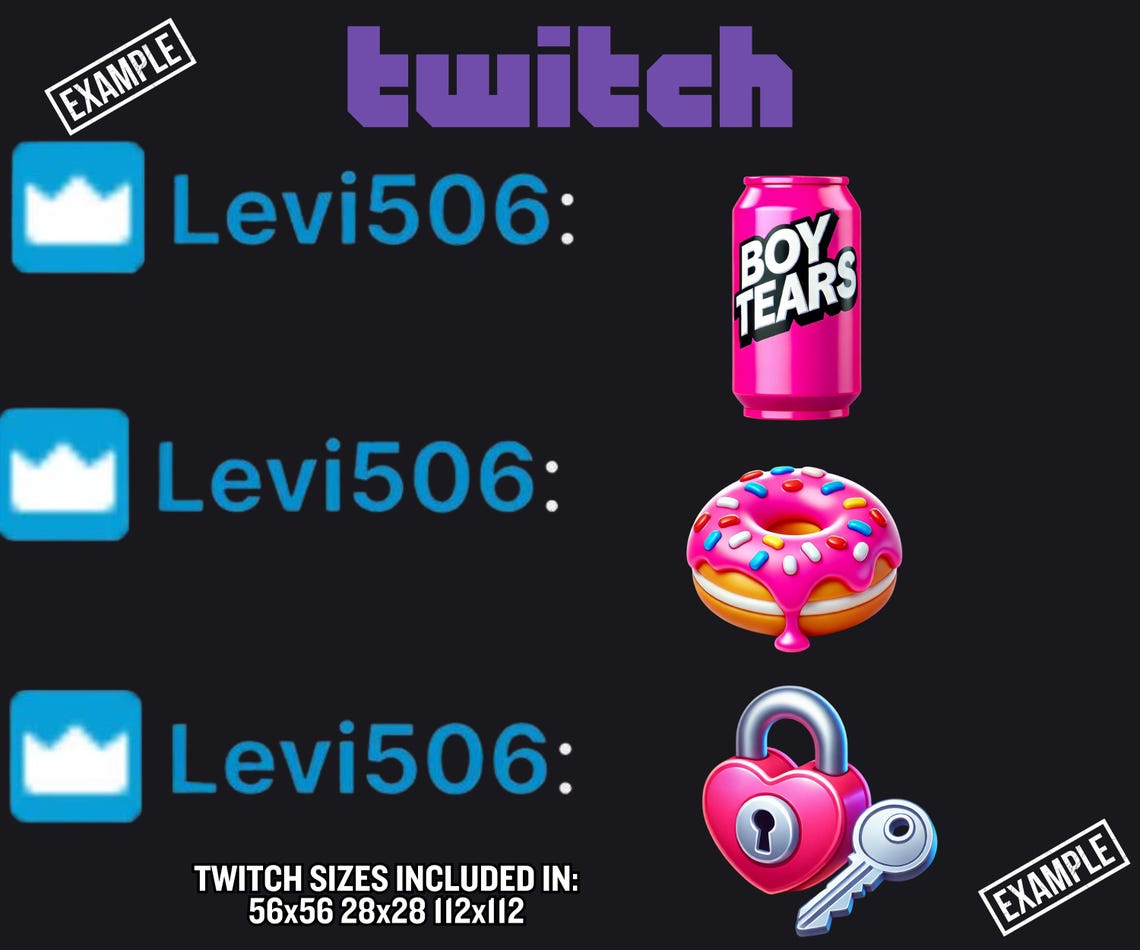 Pink Emotes / Twitch Emotes / Meme Emotes / Cute Emotes / Kawaii Girly ...