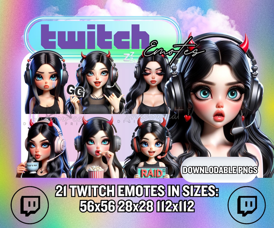 Black Hair Twitch Emotes / 14 Black Hair Blue Eyes Twitch Emotes ...