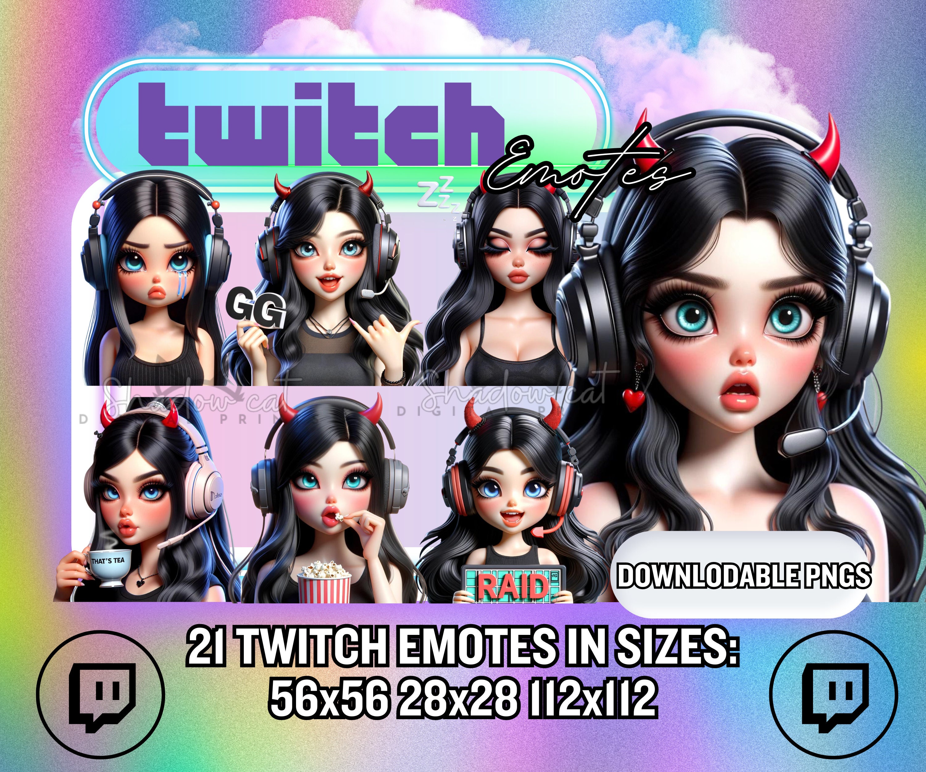 Black Hair Twitch Emotes / 14 Black Hair Blue Eyes Twitch Emotes ...