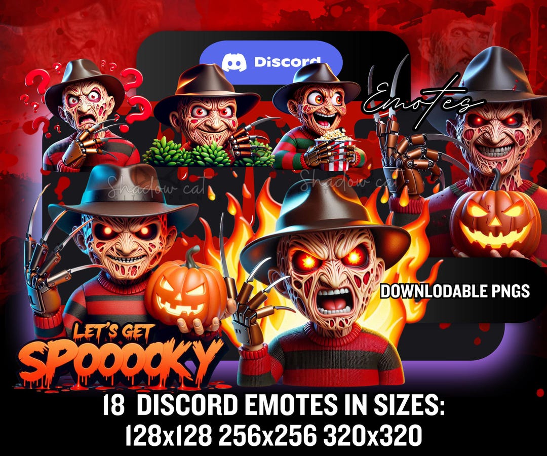 Discord Emotes / 12 Freddy Krueger Discord Emotes / Freddy Emotes ...