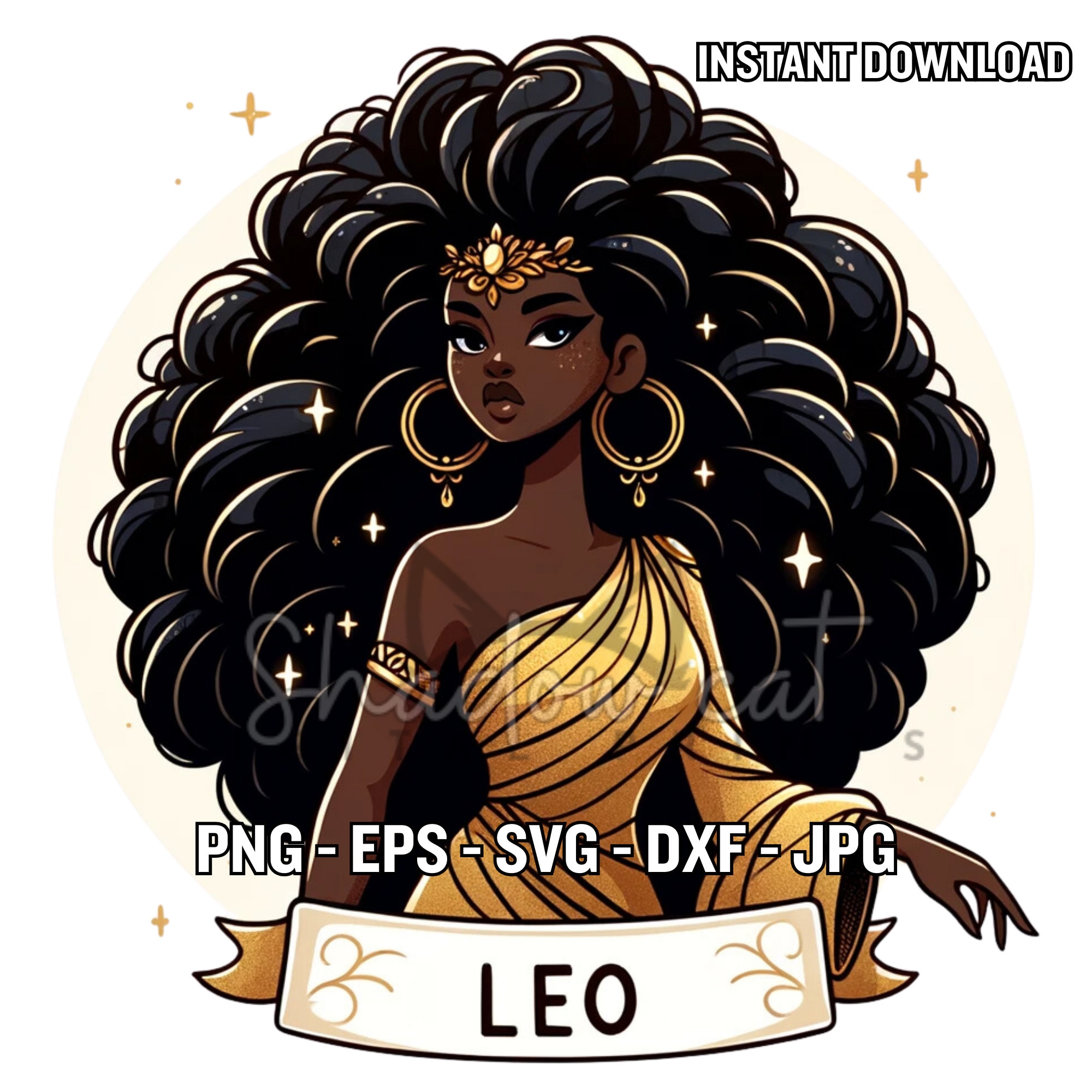 Leo Black Girl Sticker / Circuit Leo Black Women SVG PNG Jpg EPS Dxf ...