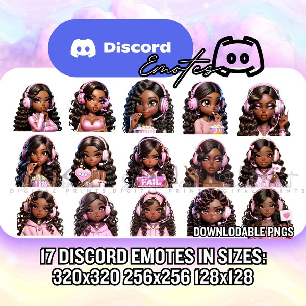 Discord Emotes Black Girl - Etsy