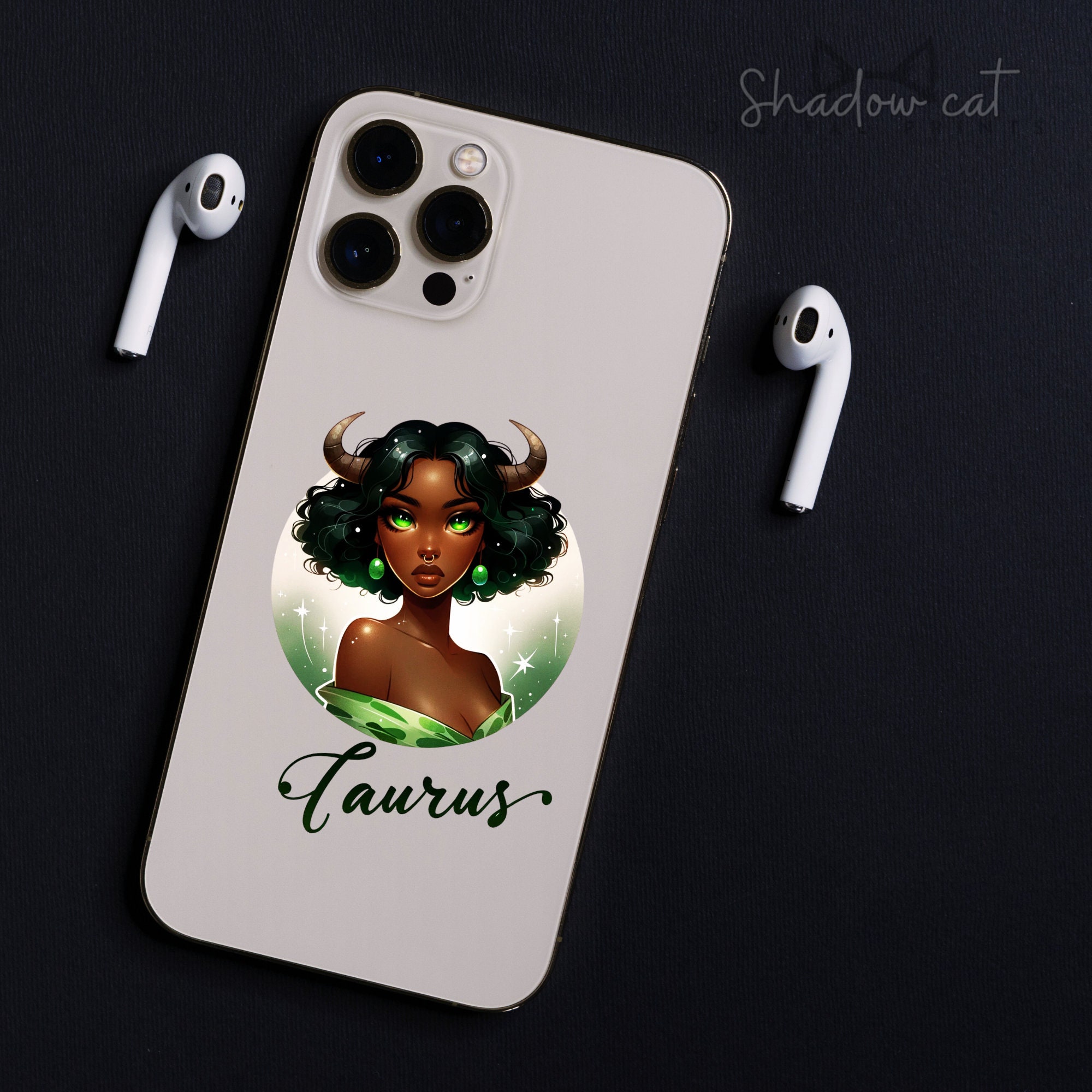 Taurus Black Girl Sticker / Circuit Taurus Bull Women SVG PNG Jpg EPS ...