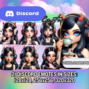 Black Hair Discord Emotes / 14 Black Hair Blue Eyes Discord Emotes ...