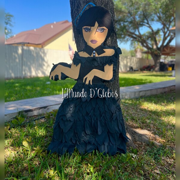 Wednesday Addams Pinata - Etsy Australia