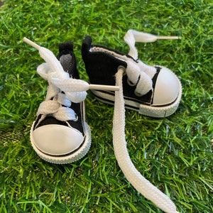 Doll Shoes for 20cm Dolls, K-pop Dolls, and K-pop Plush_ Black Lace up ...