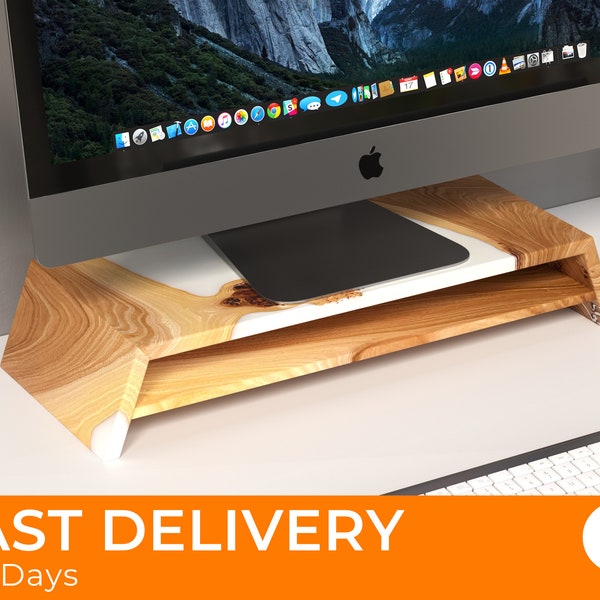 Shop Wood Monitor Stand Online - Etsy