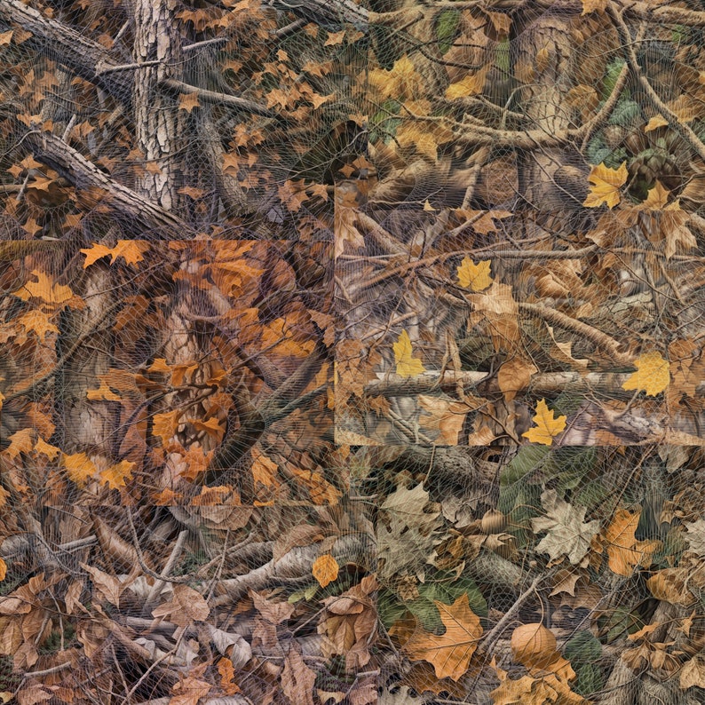 Realistic Tree Camo Seamless Pattern Nature Vintage Seamless Background ...