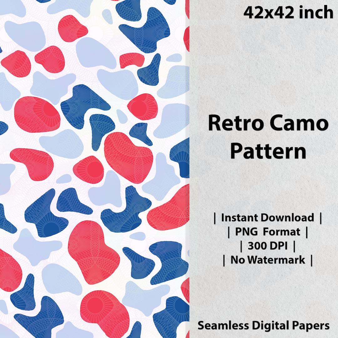 Vintage Camo Digital Paper: Duck Hunting Pattern (PNG, SVG) - Etsy