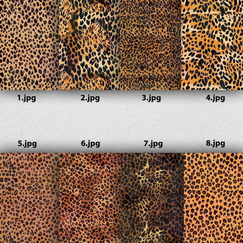 Cheetah Digital Leopard Print Digital Paper for Her Animal Scrapbook ...