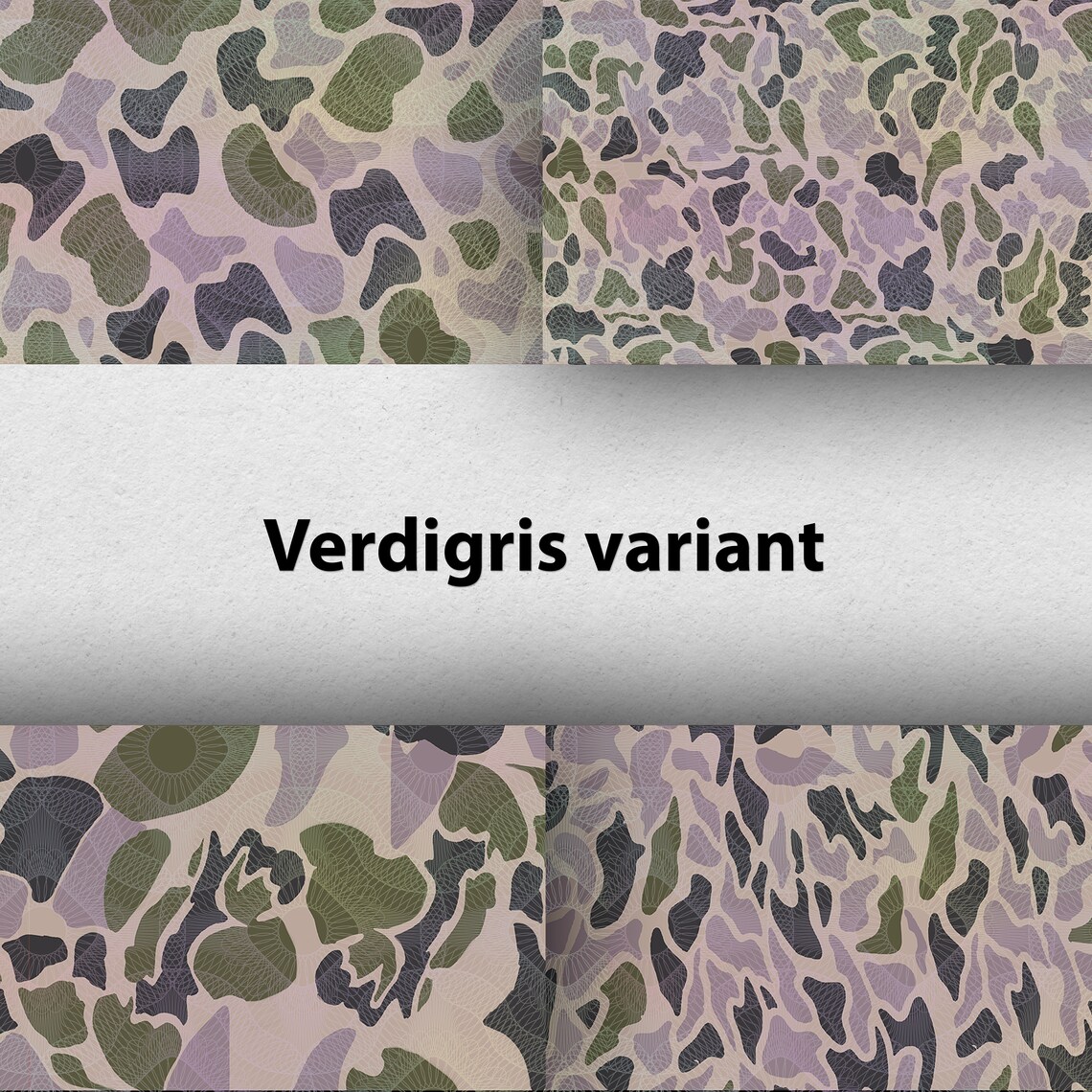 Vintage Camo Variations Digital Paper Pack, Camouflage, Duck Hunting ...
