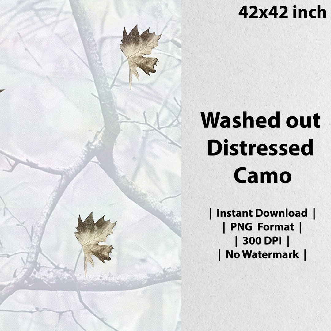 Commission Design Vintage Washed Out Distressed Camo Digital Fashion ...