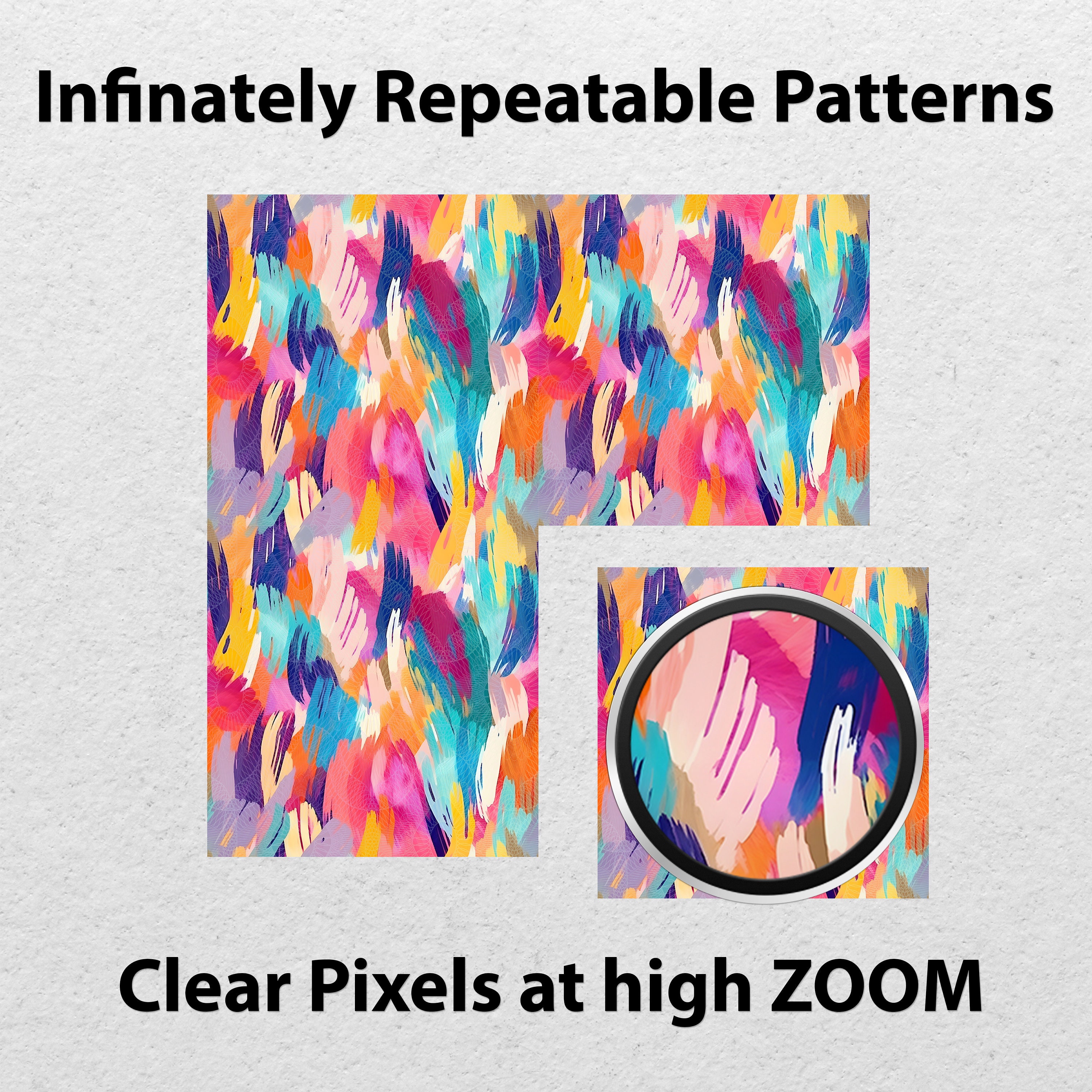 12 Brush Strokes Digital Paper Brushstrokes Patterns Unique Brushwork ...