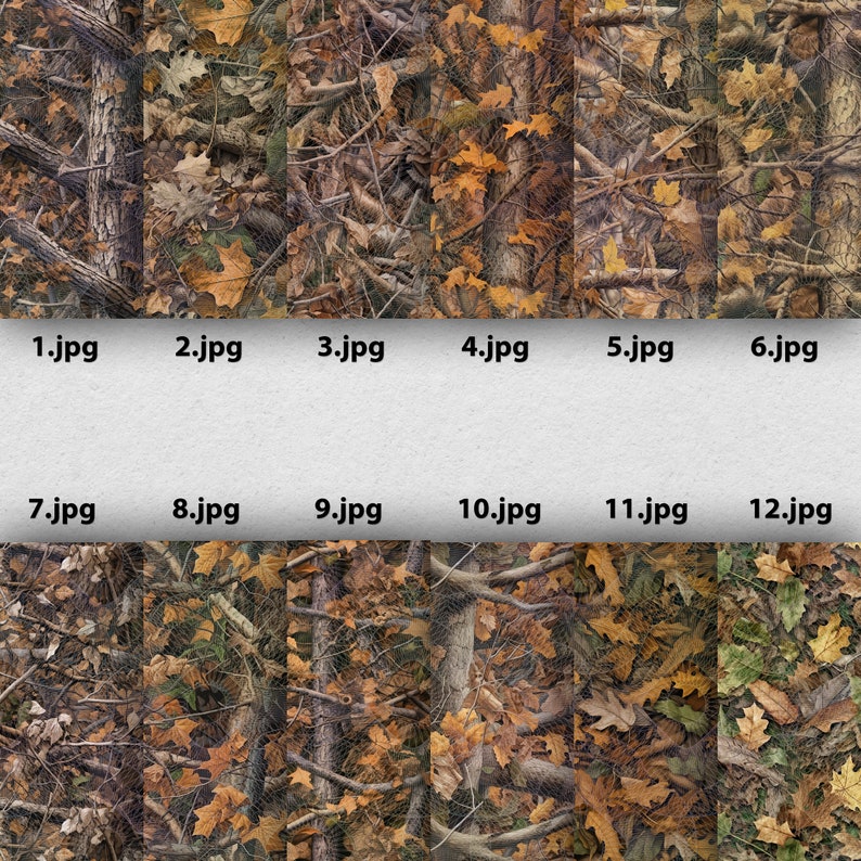 Vintage Camo Seamless Pattern: Realistic Hunting Texture (digital ...