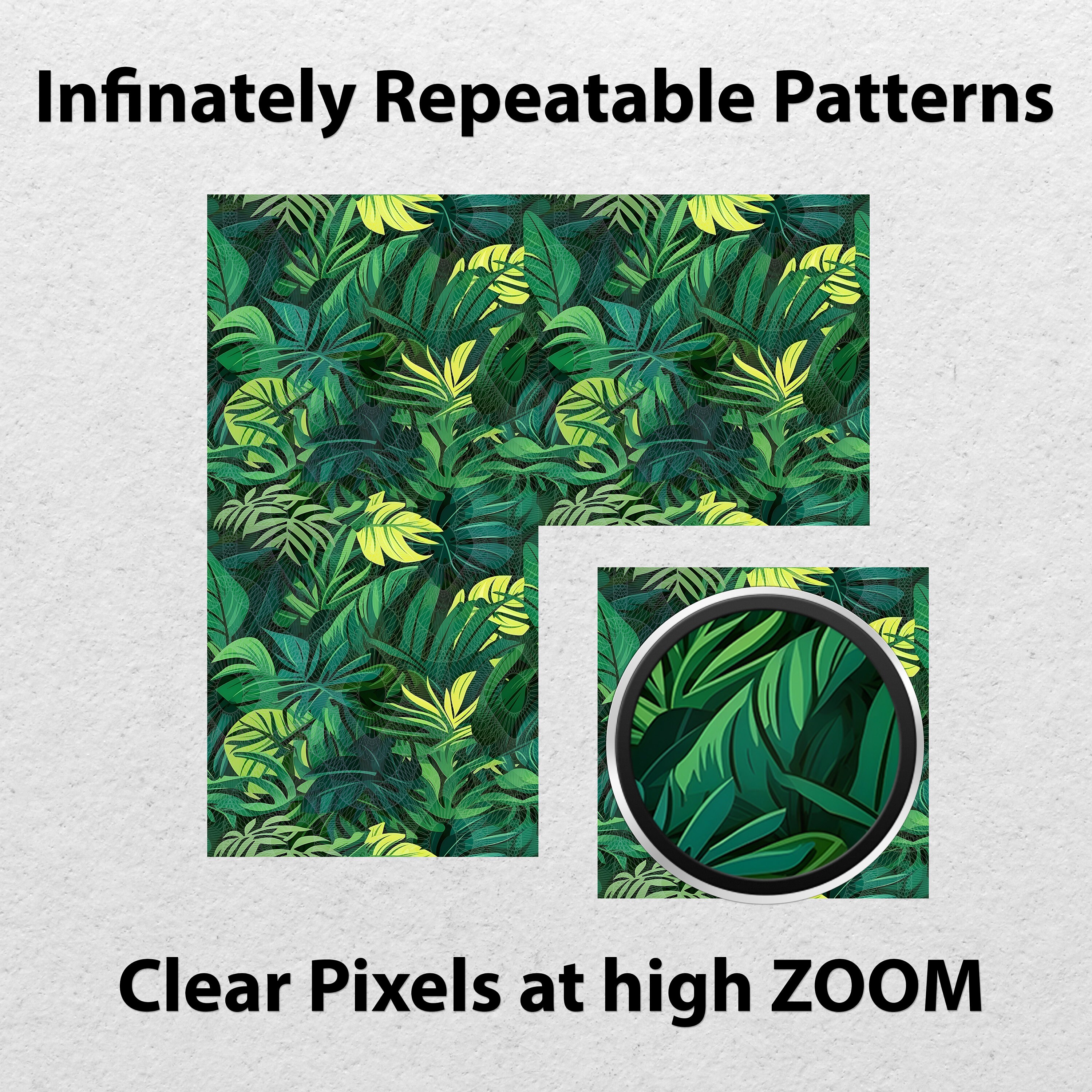 12 Jungle Digital Papers Tropical Leaf Patterns Printable - Etsy