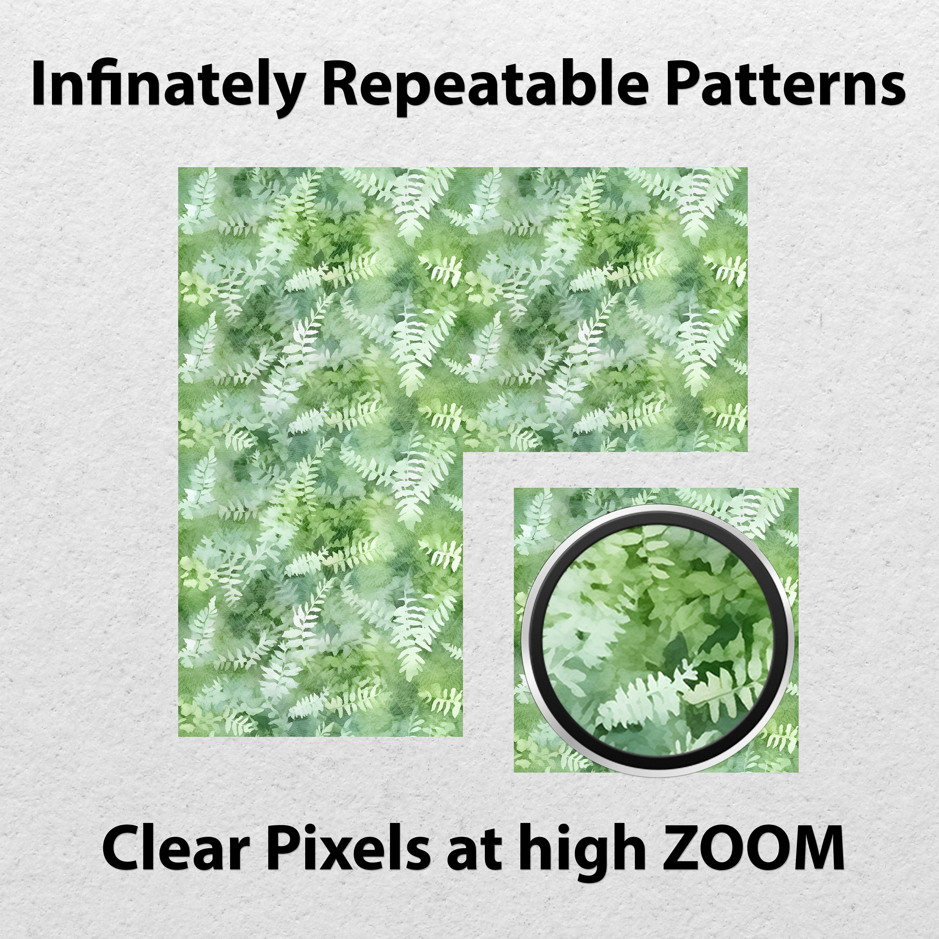 12 Watercolor Green Leaves Papers Vine Leaf Printable Abstract Fern ...