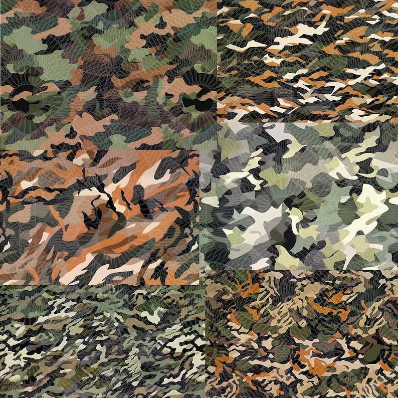 12 Camo Pattern Military Seamless Pattern Camuflaje Militar Printable ...