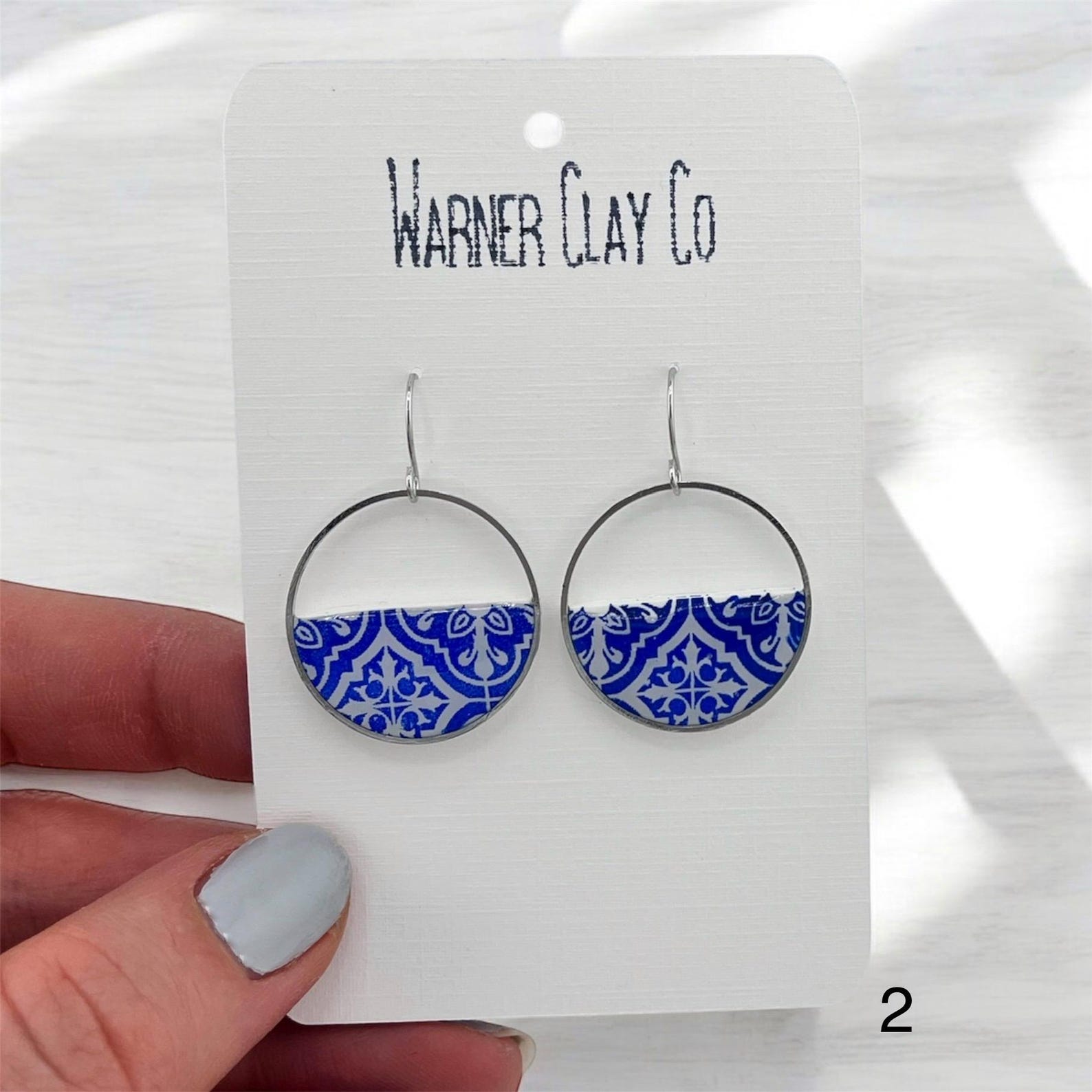 Delft Blue Inspired Earrings, Cute Earrings, Dutch Earrings, Delft ...