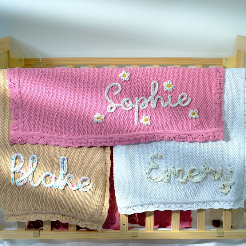 Embroidered Blanket - Etsy