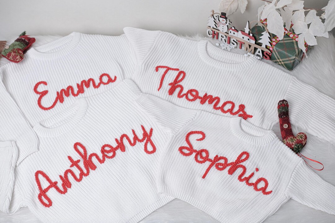 Custom Name Baby Sweaters | Customtwinsweater | Name Baby Sweaters ...