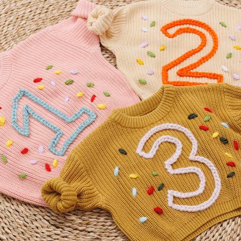 Two Birthday Day Sweater - Etsy