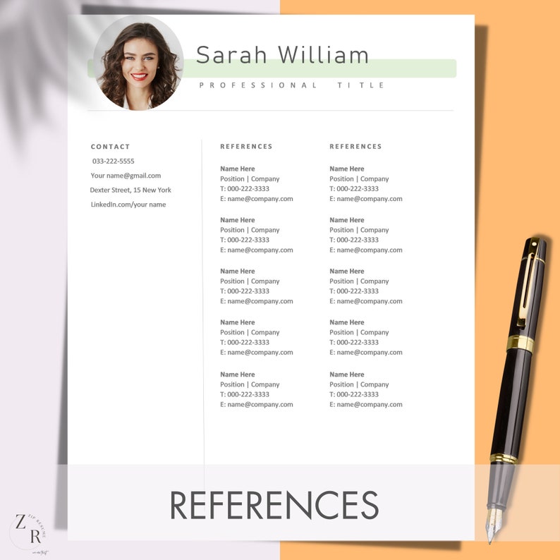 2023 Google Docs Resume Template,resume Template for Word, Modern Executive Assistant, Resume CV ...