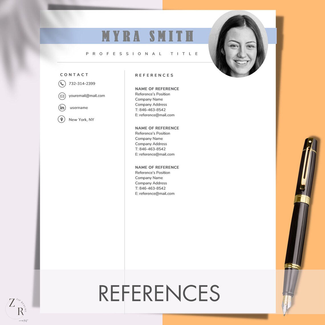ATS Resume Designs for Word, Docs, ATS Teacher Resume Template ...
