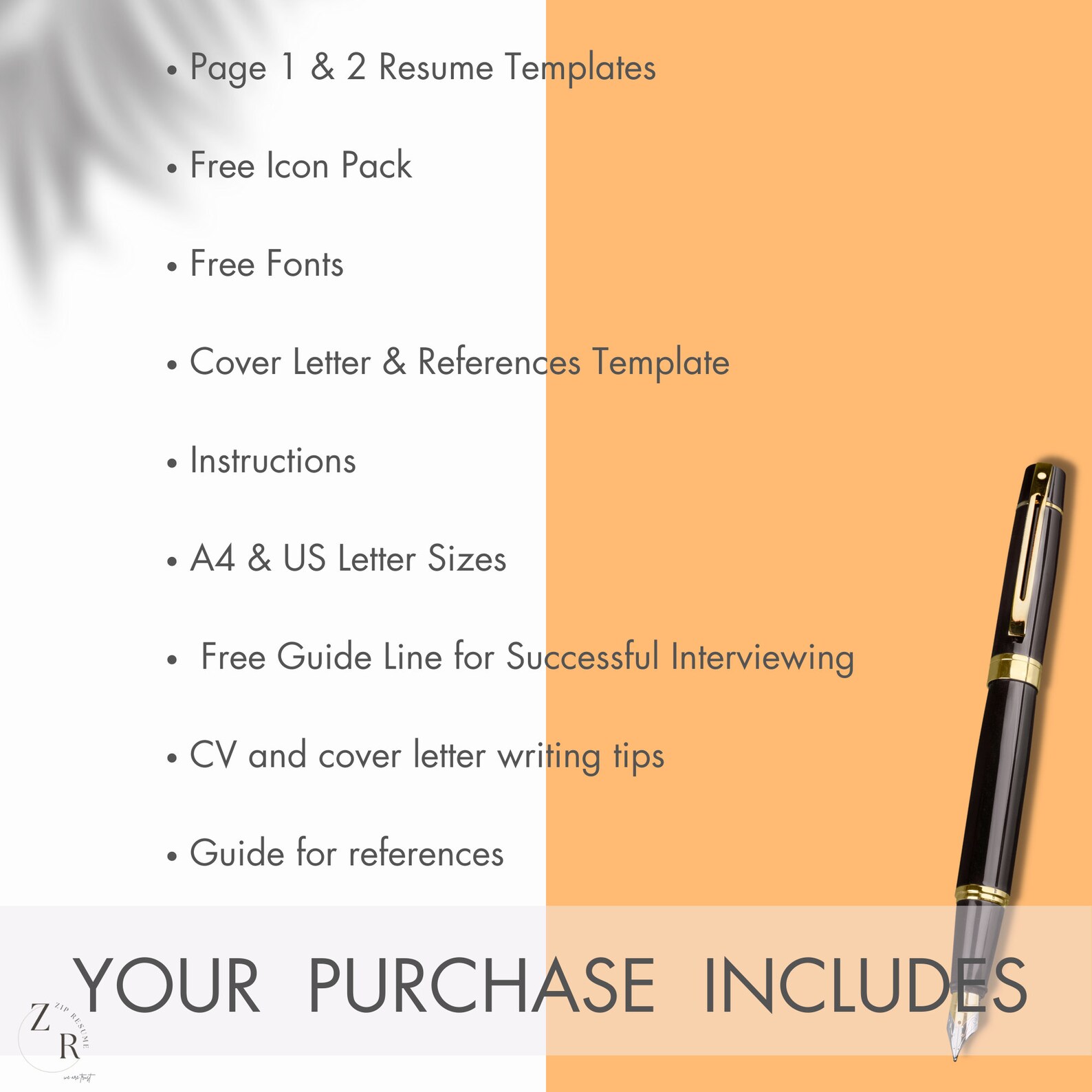 Minimalist Resme Template, Modern Resume, Clean Resume, Manager Resume ...