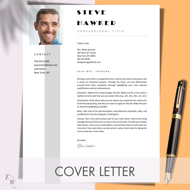 ATS Friendly Resume Template Word, Google Docs, Minimalist ATS CV ...