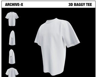 BELLA CANVAS 3001 TEE 3D Garment for Blender and Procreate, Digital ...