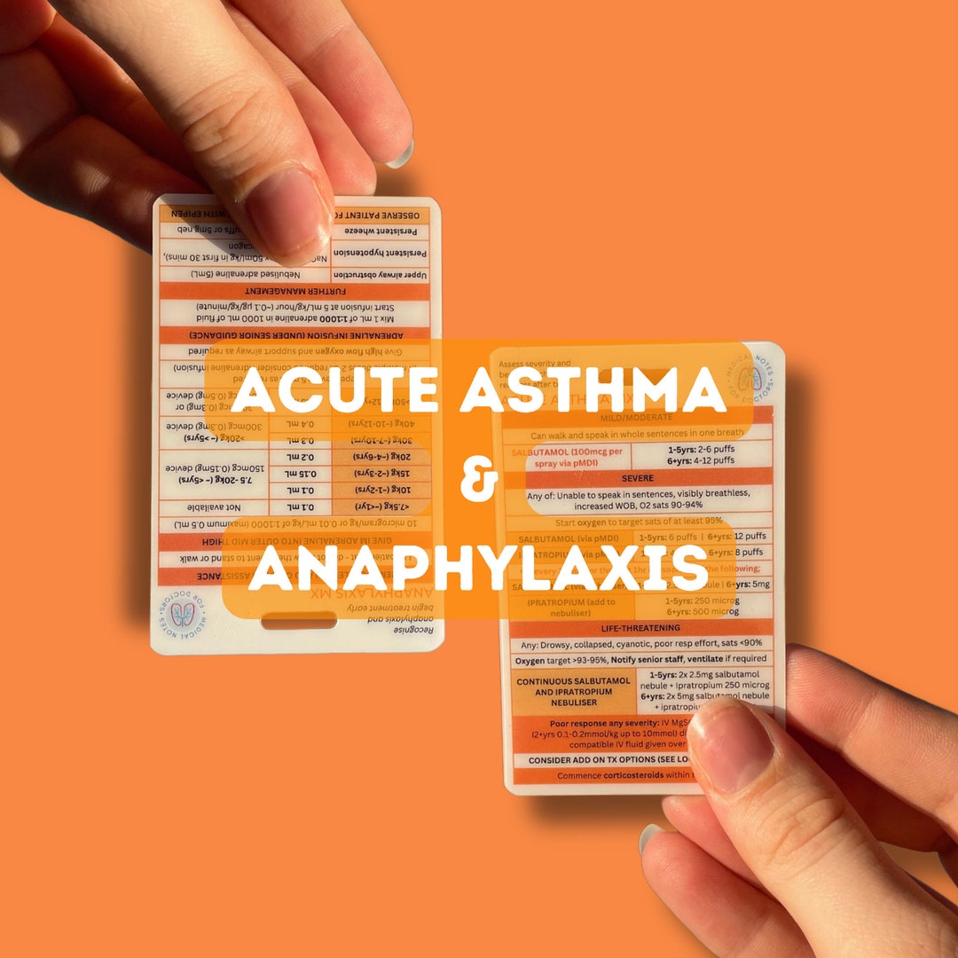 Acute Asthma and Anaphylaxis Management - Etsy Australia
