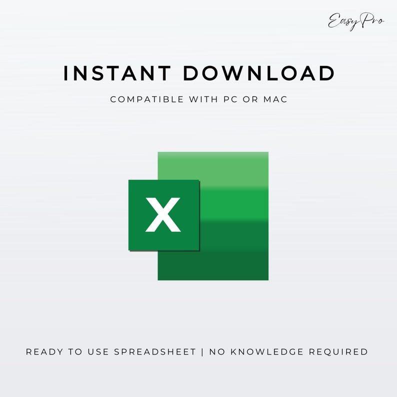 Monthly Budget Planner Spreadsheet - Blue | Easy Ready to Use Template ...