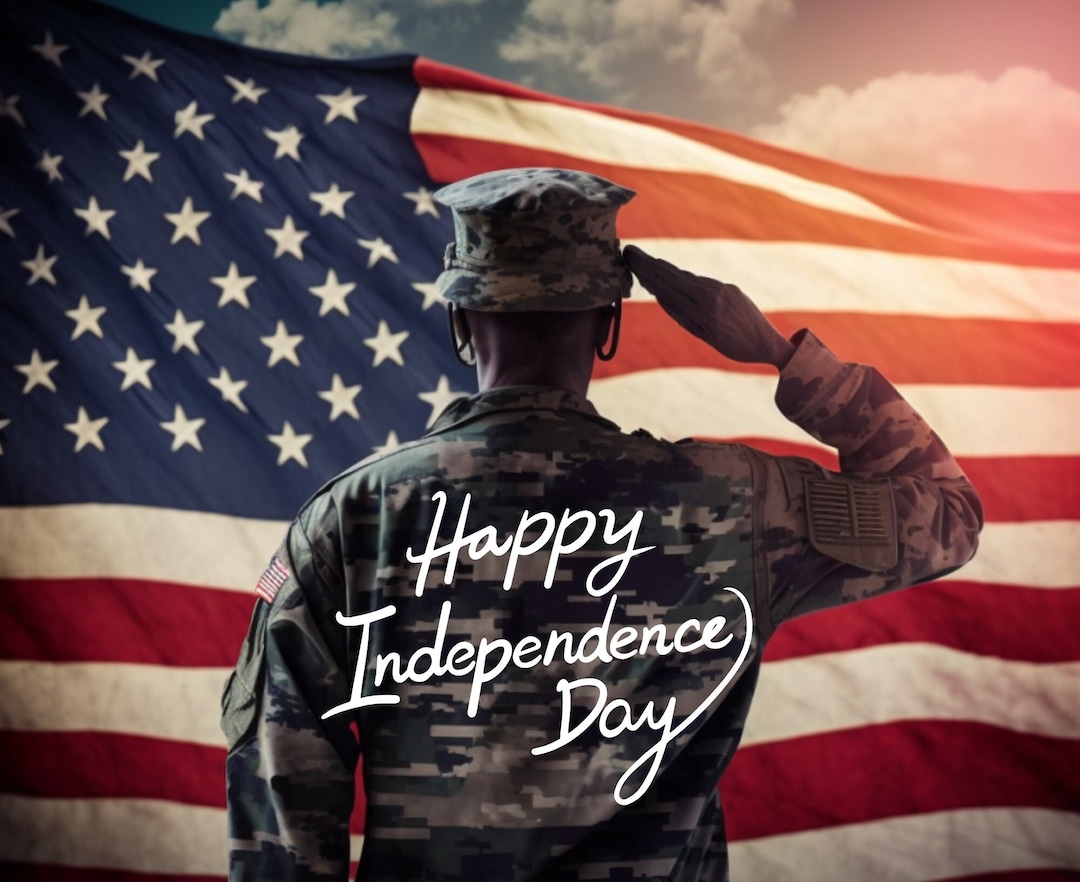 Happy Independence Day America Usa July 4th Patriotic Etsy