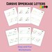 Cursive Handwriting Practice, Cursive Uppercase Letters, the Dot Method ...