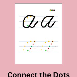 Cursive Handwriting Practice, Cursive Uppercase Letters, the Dot Method ...