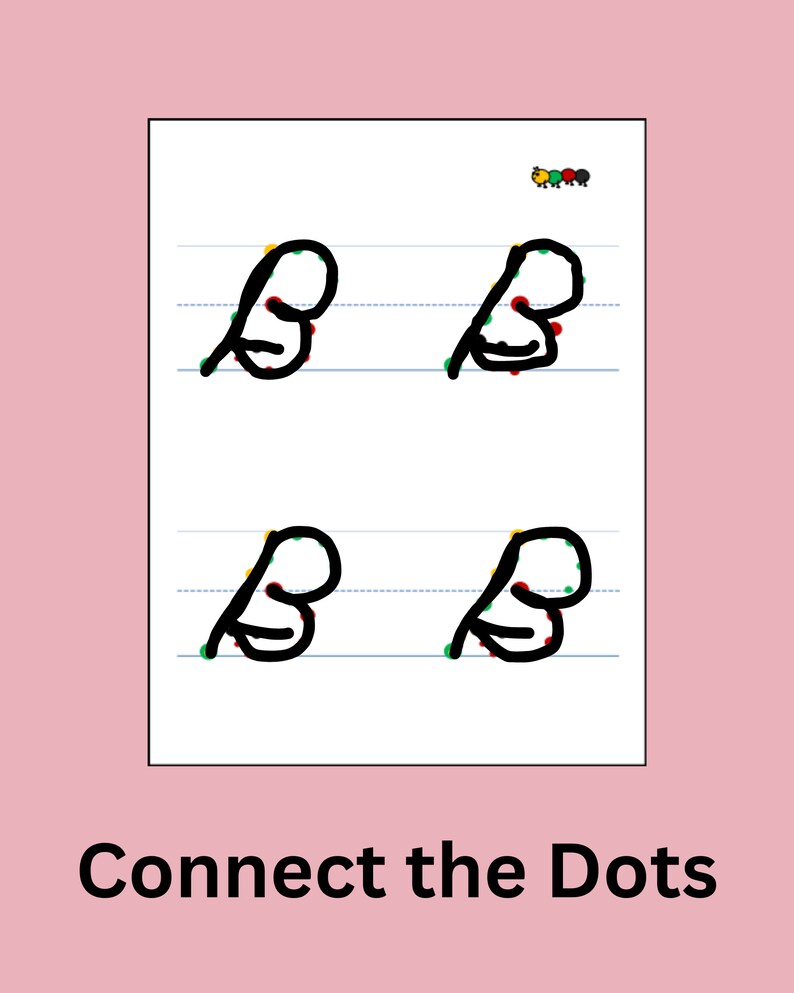 Cursive Handwriting Practice, Cursive Uppercase Letters, the Dot Method ...