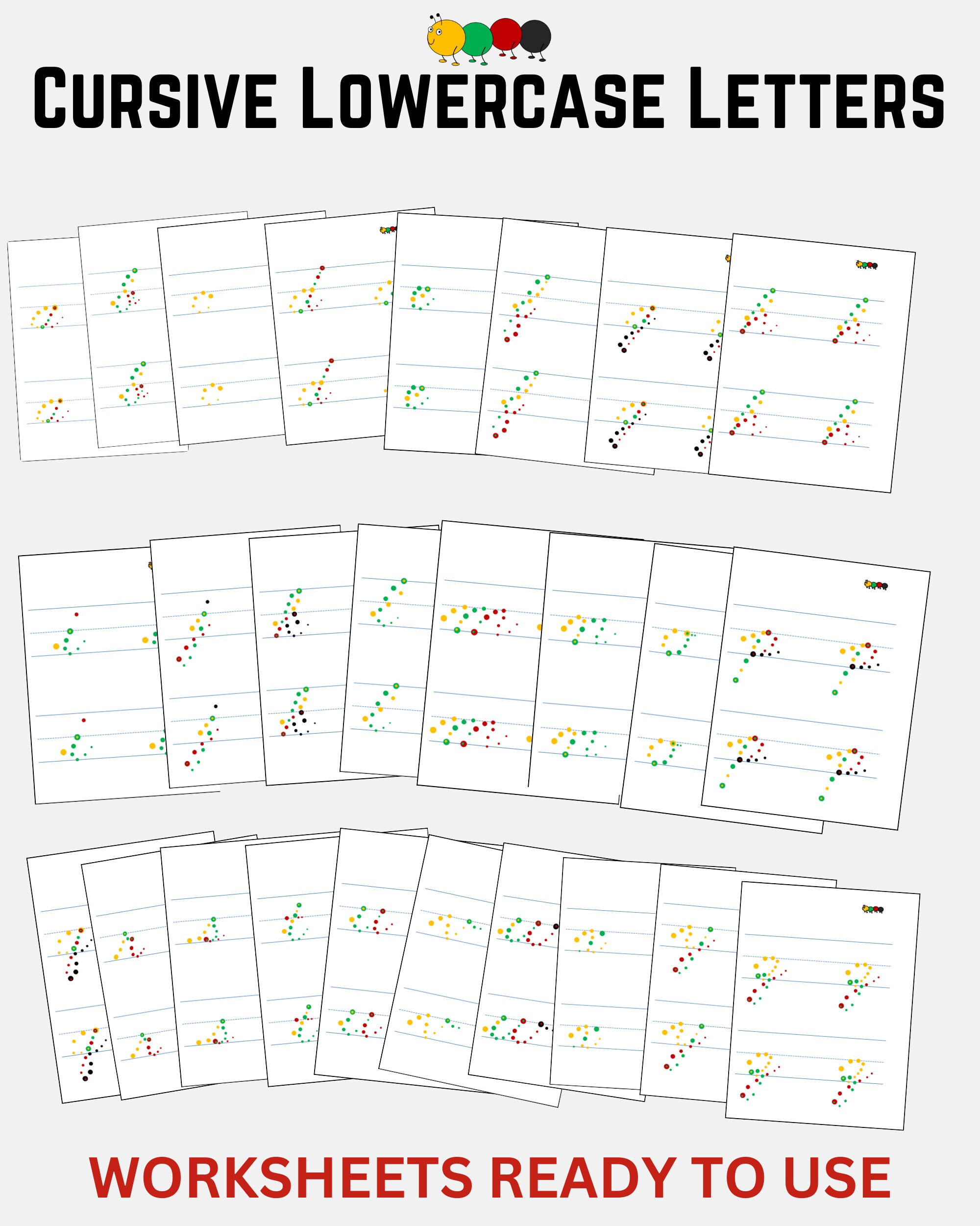 Cursive, Lowercase Letters, Handwriting, Alphabet Worksheets, Letter ...