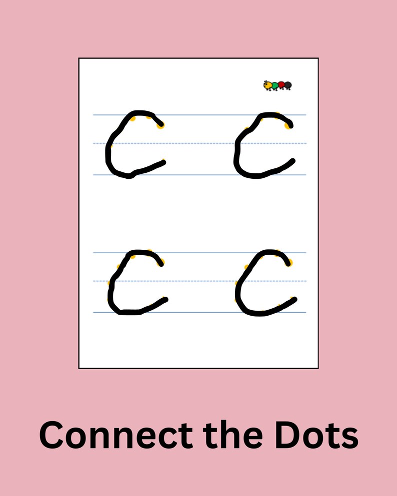 Cursive Handwriting Practice, Cursive Uppercase Letters, the Dot Method ...