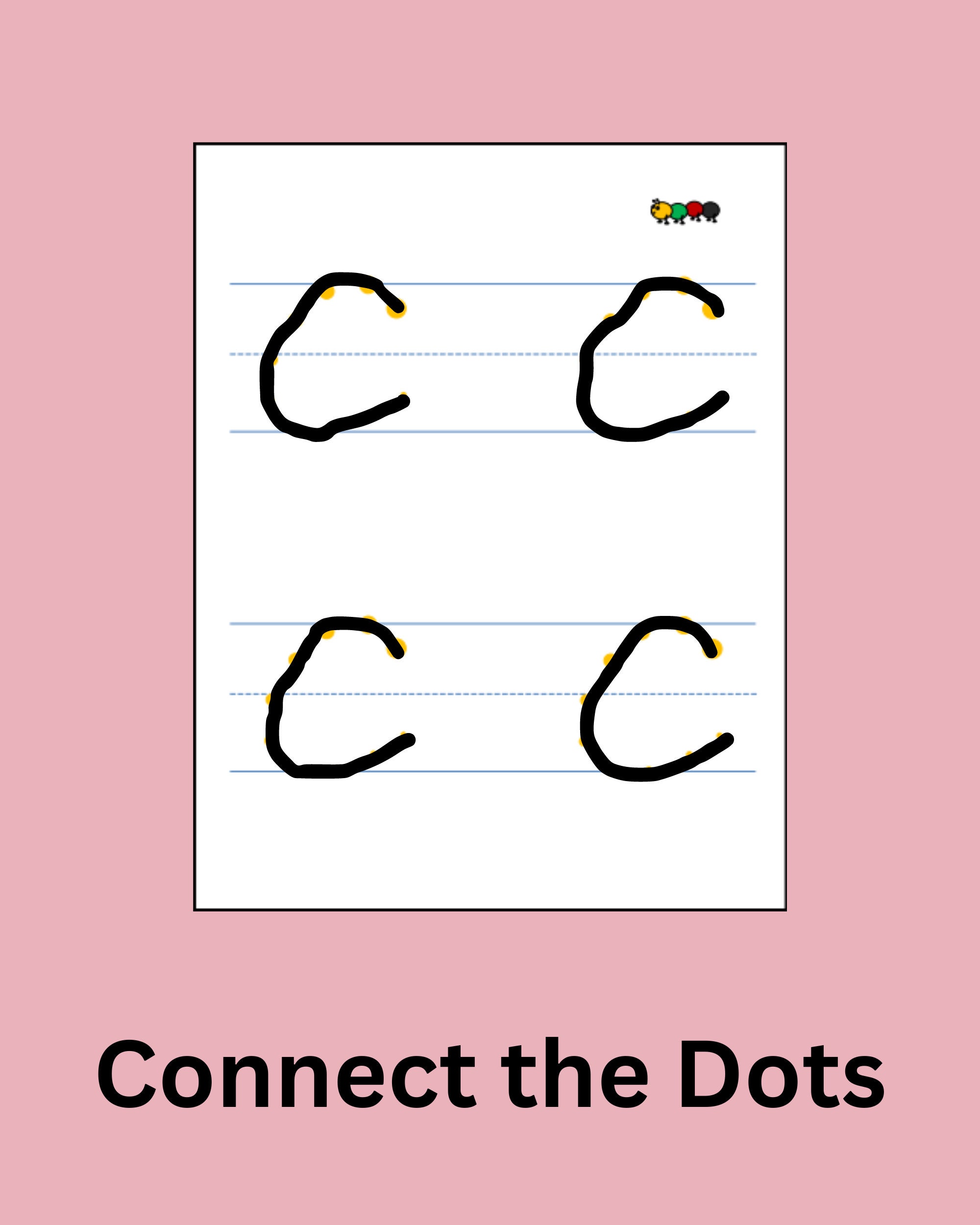 Cursive Handwriting Practice, Cursive Uppercase Letters, the Dot Method ...