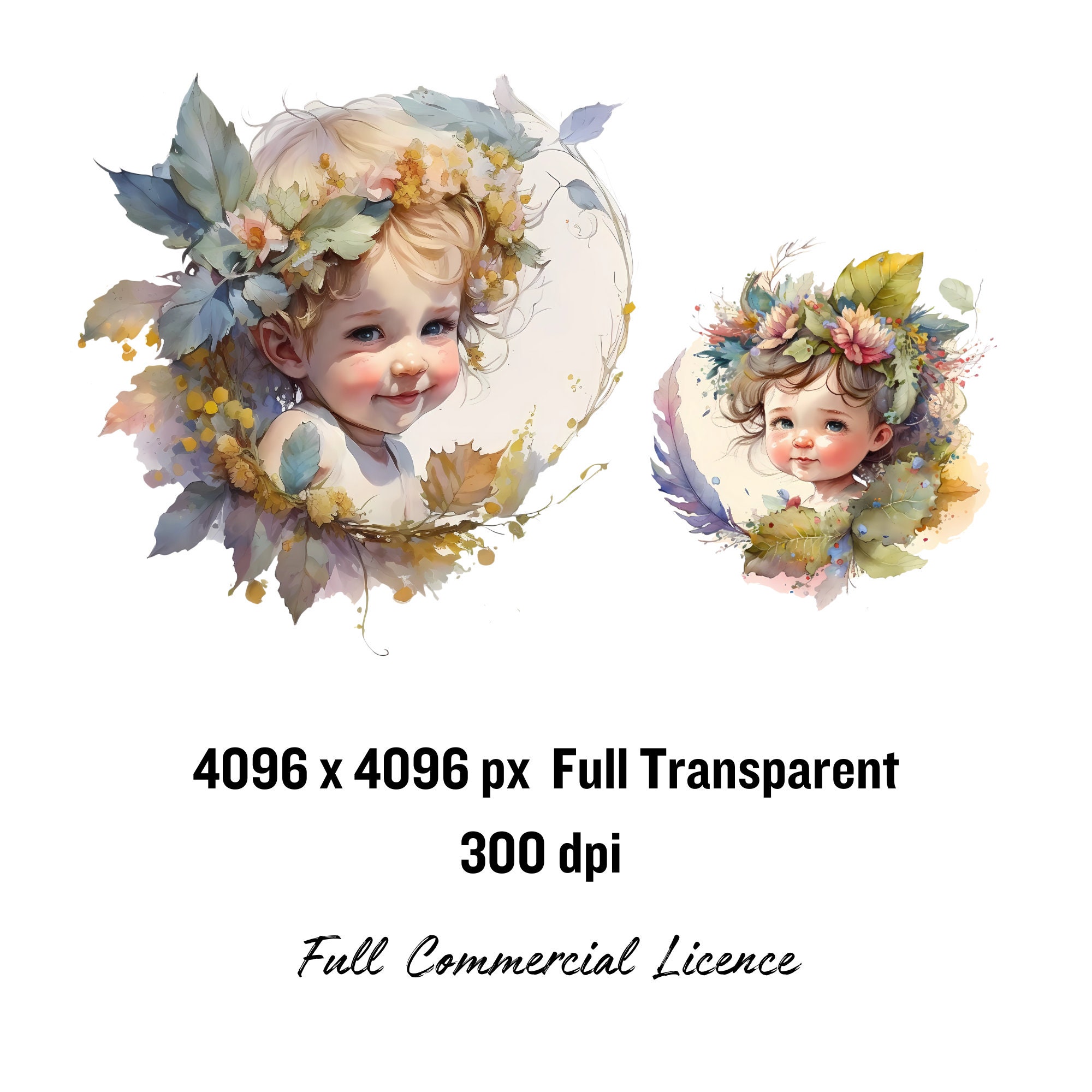 Fairy Baby PNG Clipart Magical Fantasy Whimsical Illustration - Etsy