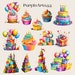 Birthday Party PNG Clipart Bundle Birthday Element Graphics - Etsy