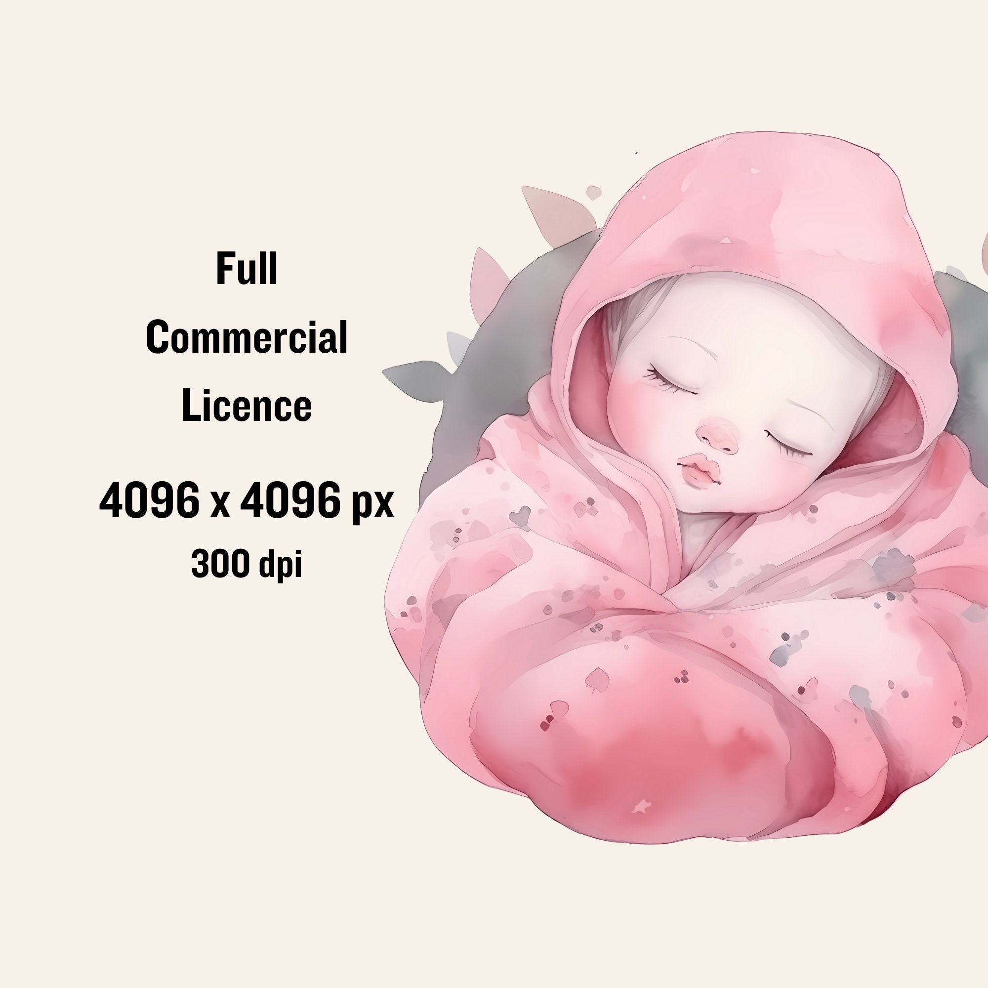 Baby Shower Bundle PNG Watercolor Clipart Newborn Baby Nursery PNG ...