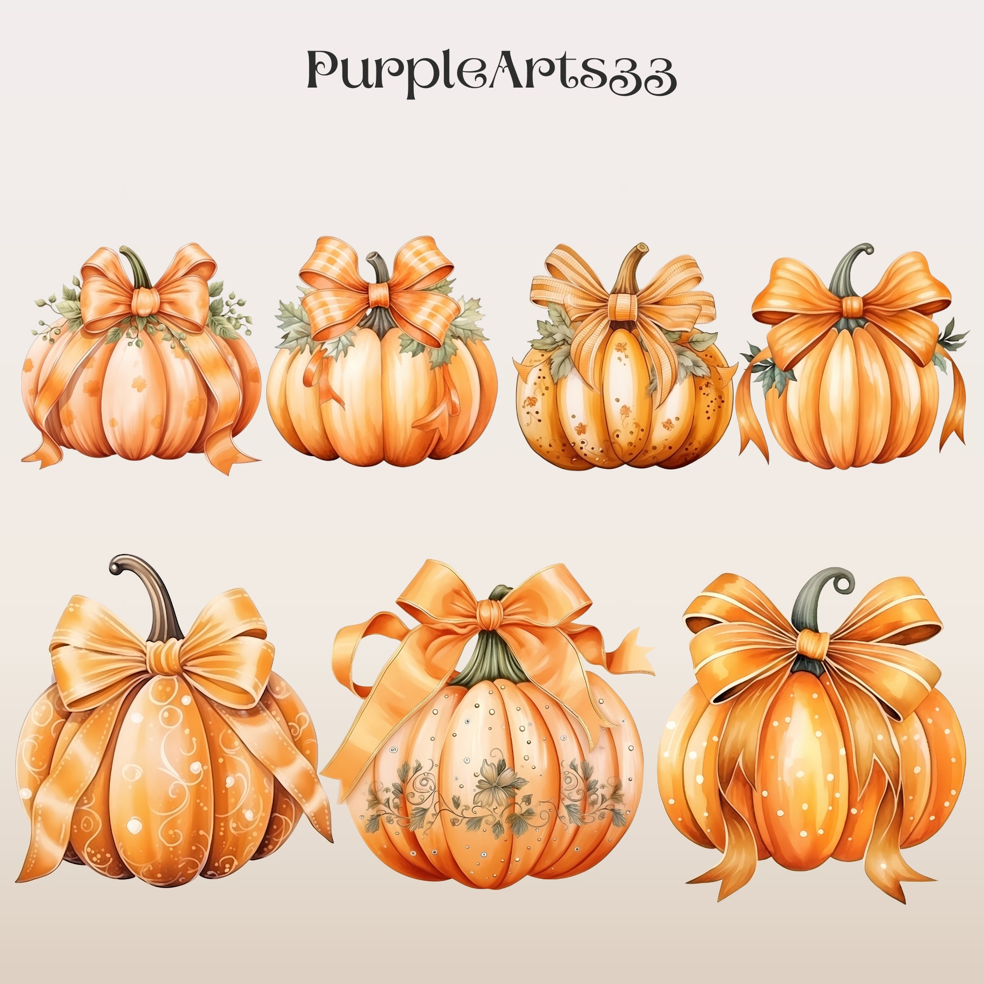 Pumpkin Watercolor Clipart PNG Halloween Pumpkin Clipart Art Card ...