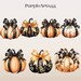 Pumpkin Watercolor Clipart PNG Halloween Pumpkin Clipart Art - Etsy