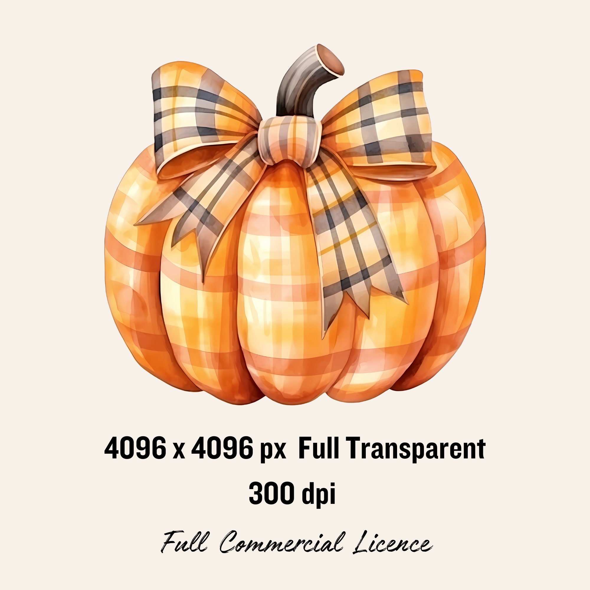 Pumpkin Watercolor Clipart PNG Halloween Pumpkin Clipart Art Card ...
