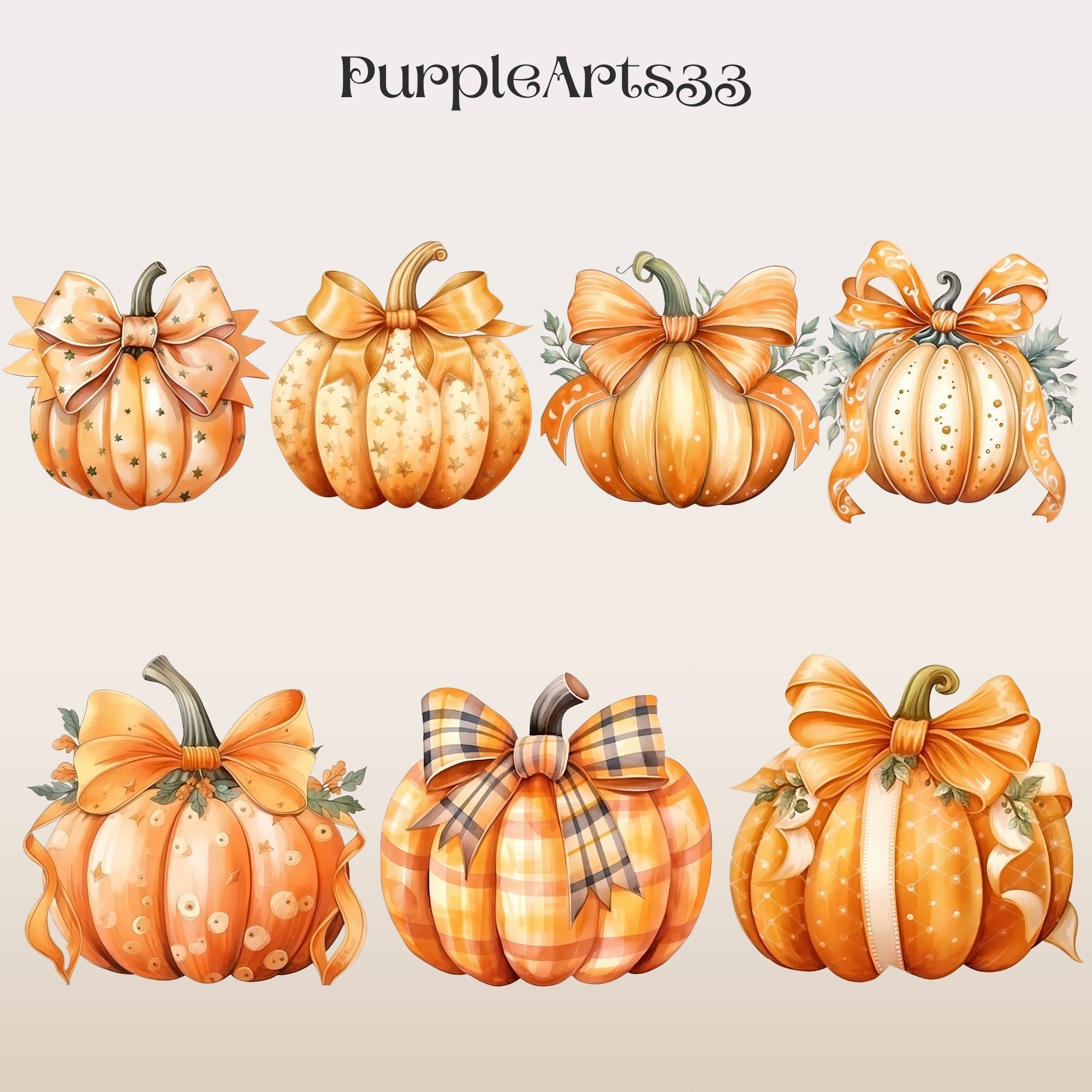 Pumpkin Watercolor Clipart PNG Halloween Pumpkin Clipart Art Card ...