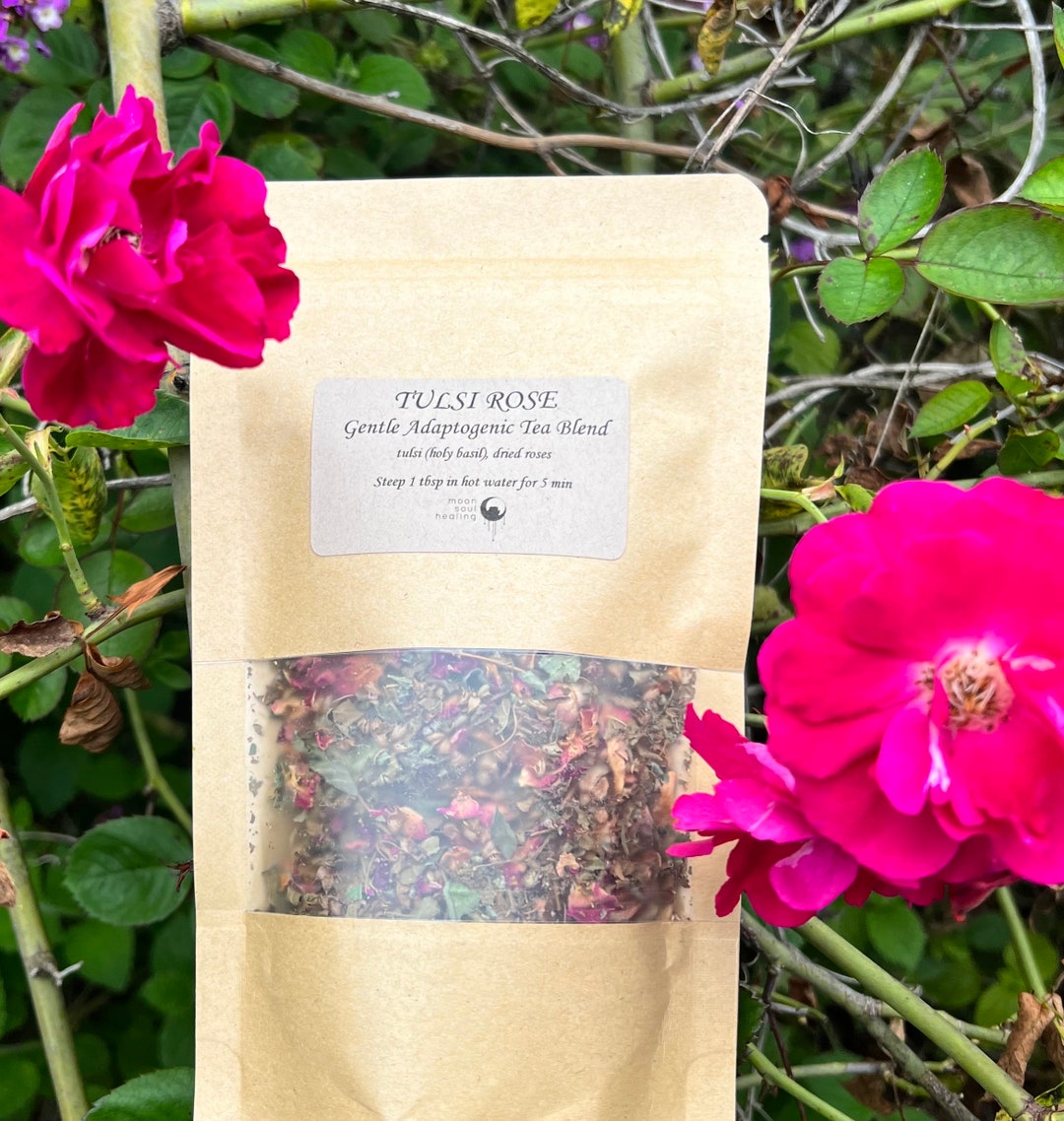 Tulsi Rose Herbal Tea Blend - Etsy