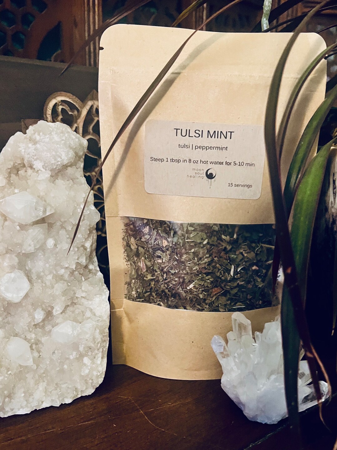 Tulsi Mint Herbal Tea Blend - Etsy