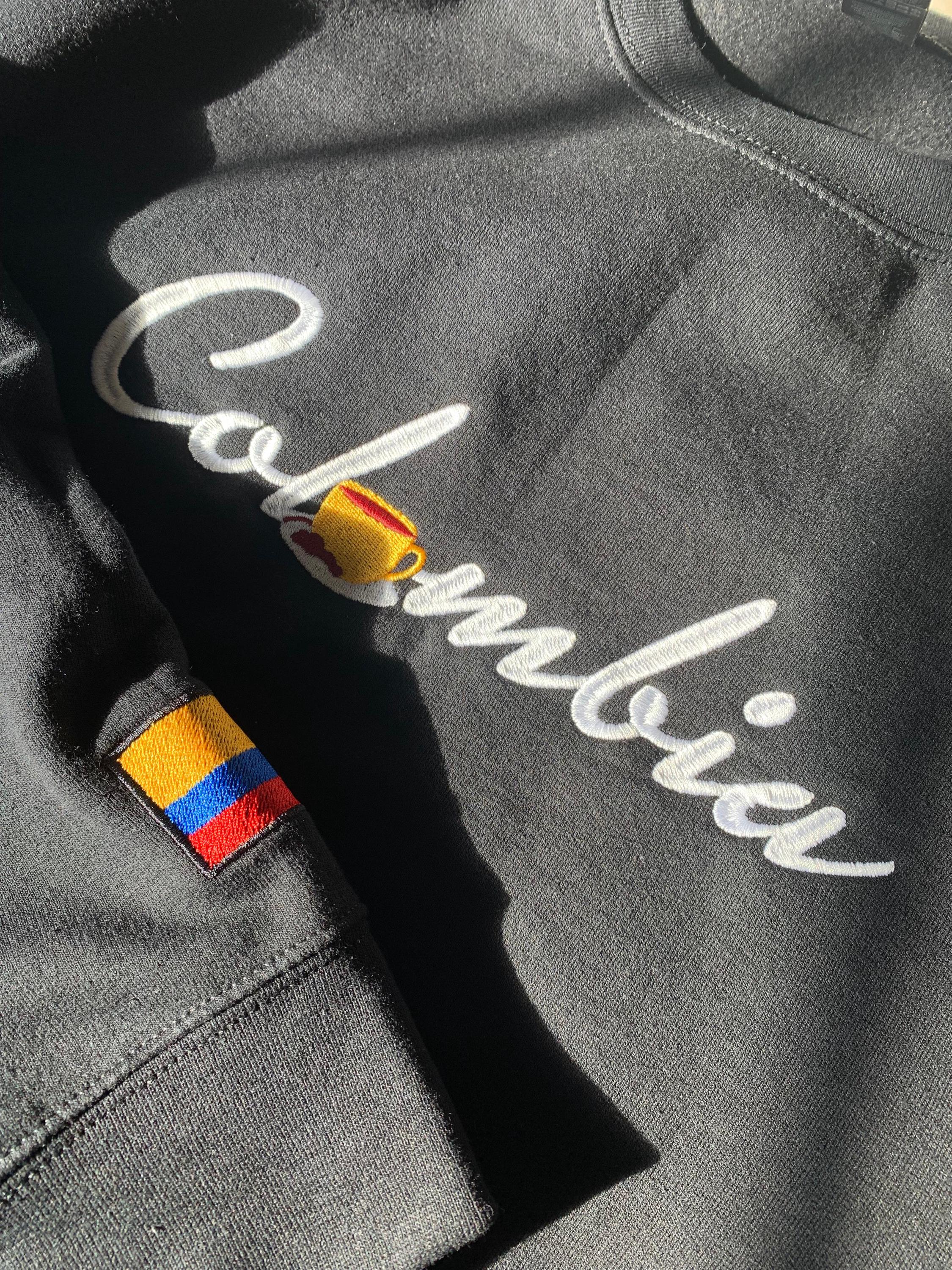 Hispanic PR Mexico Colombia Cultural Sweater Embroidered Sweatshirt - Etsy